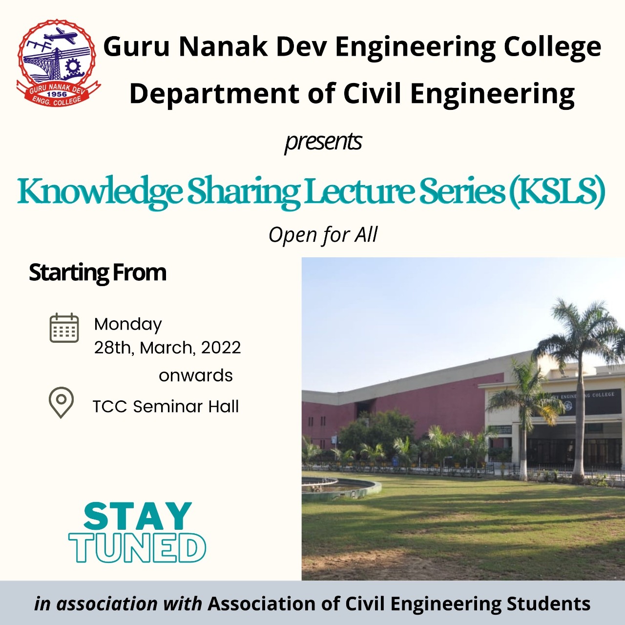 Knowledge Sharing Lecture Series - Association of Civil Engineering ...