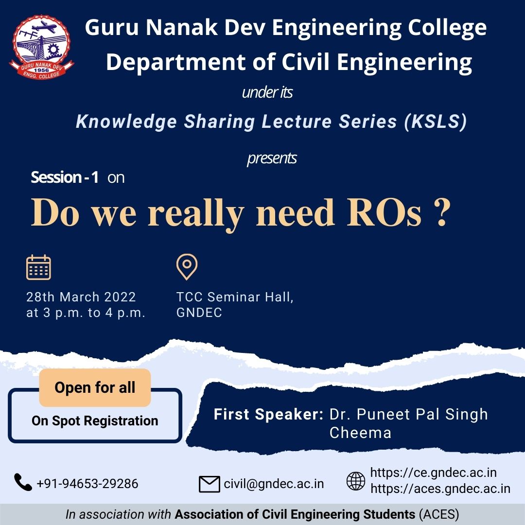 Knowledge Sharing Lecture Series - Association of Civil Engineering ...